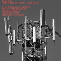 China 45M 48M 60M Galvanized Steel 4 Legged Antenna Tower For Campus Wide Communication for sale
