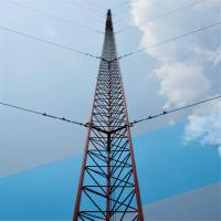 China 28M Corrosion Resistant Guyed Tower Low Foundation Cost For Desert Region for sale