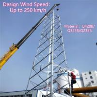 China 32 44 54 Meter Heavy Load 4 Legged Telecom Tower For Commercial Zone Signal Infrastructure for sale