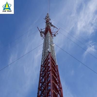 China 42 45M Q355 Steel Guyed Antenna Tower Quick Deployment For Remote Mine Telecom for sale