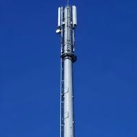 China 16 24 38 Meter Space Saving Monopole Tower Fast Erection For Pedestrian Street 5G for sale