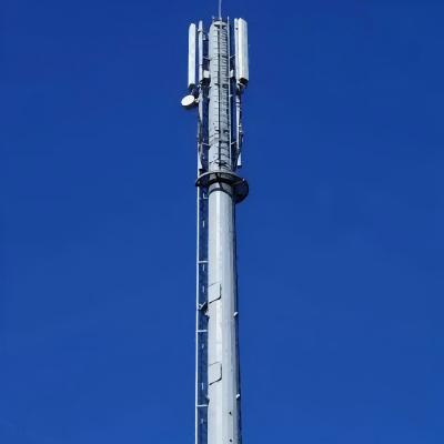 China 16 24 38 Meter Space Saving Monopole Tower Fast Erection For Pedestrian Street 5G for sale