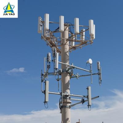 China 20 23 35 Meter Q355 Steel Monopole Communication Tower Minimal Visual Impact For Cultural Square for sale