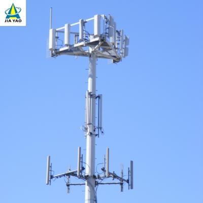 China 12 22 32 Meter Sleek Design Monopole Antenna Tower For Business Park Telecom Deployment for sale
