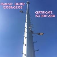 China 13 20 34 Meter Segmented Structure Monopole Tower Easy Handling For School Campus Network for sale