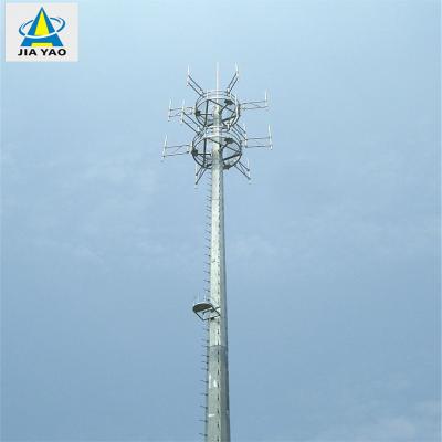China 13 20 34 Meter Segmented Structure Monopole Tower Easy Handling For School Campus Network for sale