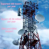 China 20M 30M 45M Hot Dip Galvanized 4 Legged Angle Steel Tower For E-commerce Industrial Park 5G for sale