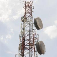 China 20M 40M 45M Q355 Steel 4 Legged Angle Steel Tower For Mountain Pass Signal Transmission for sale