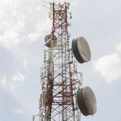 China 20M 40M 45M Q355 Steel 4 Legged Angle Steel Tower For Mountain Pass Signal Transmission for sale