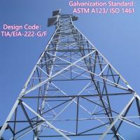 China 20M 40M 45M Q355 Steel 4 Legged Angle Steel Tower For Mountain Pass Signal Transmission for sale