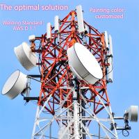 China 30M 40M 45M Anti Ice Coating 4 Legged Angle Steel Tower For Cold Region Telecom Infrastructure for sale