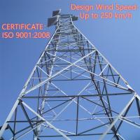 China 60m 4-Legged Self-Supporting Steel Lattice Tower for Telecom Antenna Communication Mast for sale
