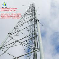 China 45m 56m 67m 75Meter Q355 Steel 3 Tube Telecom Tower For University Teaching Area for sale
