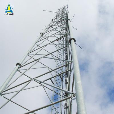 China 46m 58m 68m 76Meter Vibration Damping 3 Tube Telecom Tower For Road Station Square for sale