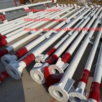 China 46m 58m 68m 76Meter Vibration Damping 3 Tube Telecom Tower For Road Station Square for sale