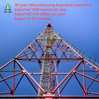 China 46m 58m 68m 76Meter Vibration Damping 3 Tube Telecom Tower For Road Station Square for sale