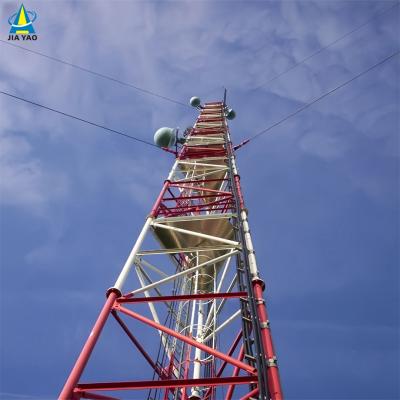 China 48 50 60M Tension Adjustable Guyed Wire Tower for Grassland Pasture Signal Coverage for sale