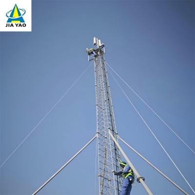 China 32 45 50M Q355 Steel Guyed Antenna Tower For Forest Ranger Station Communication for sale