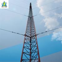 China 30 43 48M Light Weight Guyed Wire Tower For Satellite Ground Station Support for sale