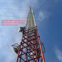 China 30 43 48M Light Weight Guyed Wire Tower For Satellite Ground Station Support for sale