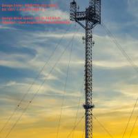 China 38 46 52M Wind Load Optimized Guyed Wire Tower For Seismic Monitoring Station Use for sale