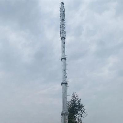 China 28 36 38Meter Internal Cable Routing Monopole Tower for Pedestrian Overpass 5G Coverage for sale