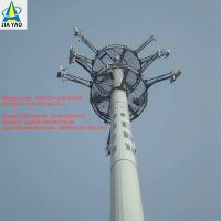 China 28 36 38Meter Internal Cable Routing Monopole Tower for Pedestrian Overpass 5G Coverage for sale