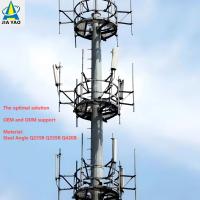 China 28 36 38Meter Internal Cable Routing Monopole Tower for Pedestrian Overpass 5G Coverage for sale