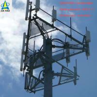 China 35Meter Low Wind Load Monopole Tower For Residential Compound Entrance Telecom for sale