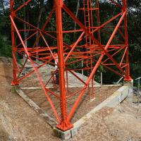 China 36 49 54M Detachable 3 Legged Angle Steel Tower Reusable For Temporary Event Communication for sale