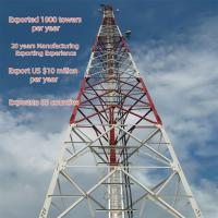 China 38 52 58M Pre Assembled 3 Legged Angle Steel Tower Short Lead Time For Mining Area Network for sale