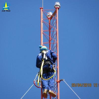 China 32M Hot Dip Galvanized Guyed Wire Tower Ultra Height For Long Range Microwave for sale