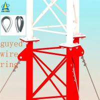 China 32M Hot Dip Galvanized Guyed Wire Tower Ultra Height For Long Range Microwave for sale