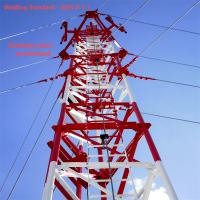 China 35M Q355 Steel Guyed Tower Light Foundation For Grassland Wide Area Coverage for sale