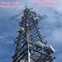 China 42M Q355 Steel 4 Legged Angle Steel Tower Ice Resistant For Alpine Signal Transmission for sale
