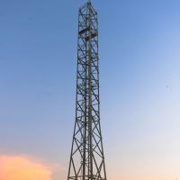 China 60M Heavy Duty Self Supporting Angle Steel Anti Corrosion 4 Legged Tower for Industrial Port Telecom Infrastructure for sale
