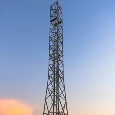 China 60M Heavy Duty Self Supporting Angle Steel Anti Corrosion 4 Legged Tower for Industrial Port Telecom Infrastructure for sale