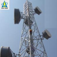 China 60M Heavy Duty Self Supporting Angle Steel Anti Corrosion 4 Legged Tower for Industrial Port Telecom Infrastructure for sale