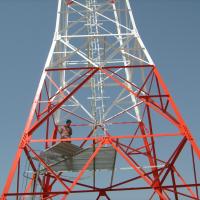 China 72M Height Customizable 4 Legged Angle Steel Tower For Broadcast Tv Signal Coverage for sale