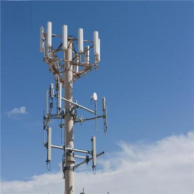 China 20M Q355 Steel Monopole Tower Rooftop Mount For Office Building 5G Deployment for sale