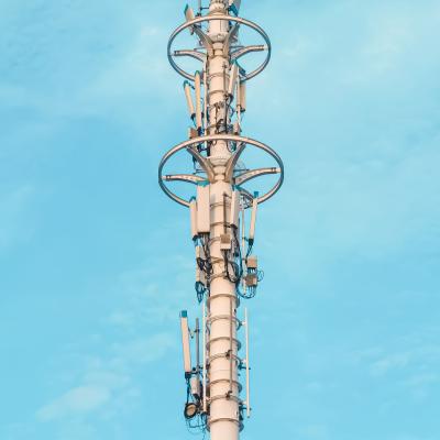 China 32M Slim Profile Monopole Tower Landscape Friendly For Urban Pedestrian Street for sale