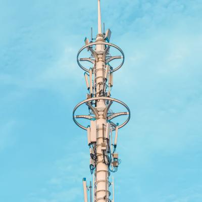 China 40M Color Customizable Monopole Tower For Cultural Tourism Business Block for sale