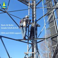 China 50M  Hot-Dip Galvanized 3-Legged Angular Modular Bolt Connection Steel Village Wireless Signal Lattice Tower for sale