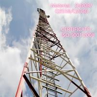 China 50M  Hot-Dip Galvanized 3-Legged Angular Modular Bolt Connection Steel Village Wireless Signal Lattice Tower for sale