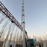 China 12m - 25m Portable Telescopic Steel Mast Tower for Mobile Base Station and Temporary Event Surveillance with Electric Lifting System and Fast Deployment Base for sale