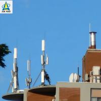 China 25M 30M 40m Lightweight Rooftop Monopole Tower for Urban 5G Small Cell densification with Small Base Footprint and Galvanized Steel for sale