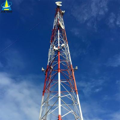 China High-Precision 3 Legged Tubular Steel Lattice Tower for 4G 5G Base Station 20m 30m 45m 60m Hot DIP Galvanized Wind Resistant Telecom Mast for sale