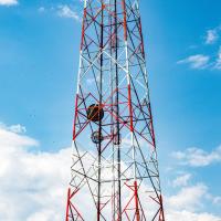 China Seismic Grade 4 Legged Angular Steel Communication Tower ANSI/TIA-222 Standard Lattice Mast for Radio TV Antenna Installation for sale