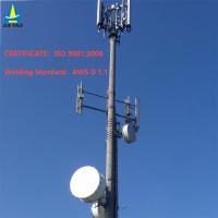 China 25m 35m Height Industrial-Grade Monopole Telecom Tower with Internal Cable Management and Slip-Joint Connection for Urban Smart City Base Station for sale