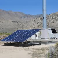 China Off-Grid Solar Power Monopole Tower with Integrated Battery Storage Rack and Industrial-Grade Hybrid Energy Mounts for Remote Area 5g Site for sale